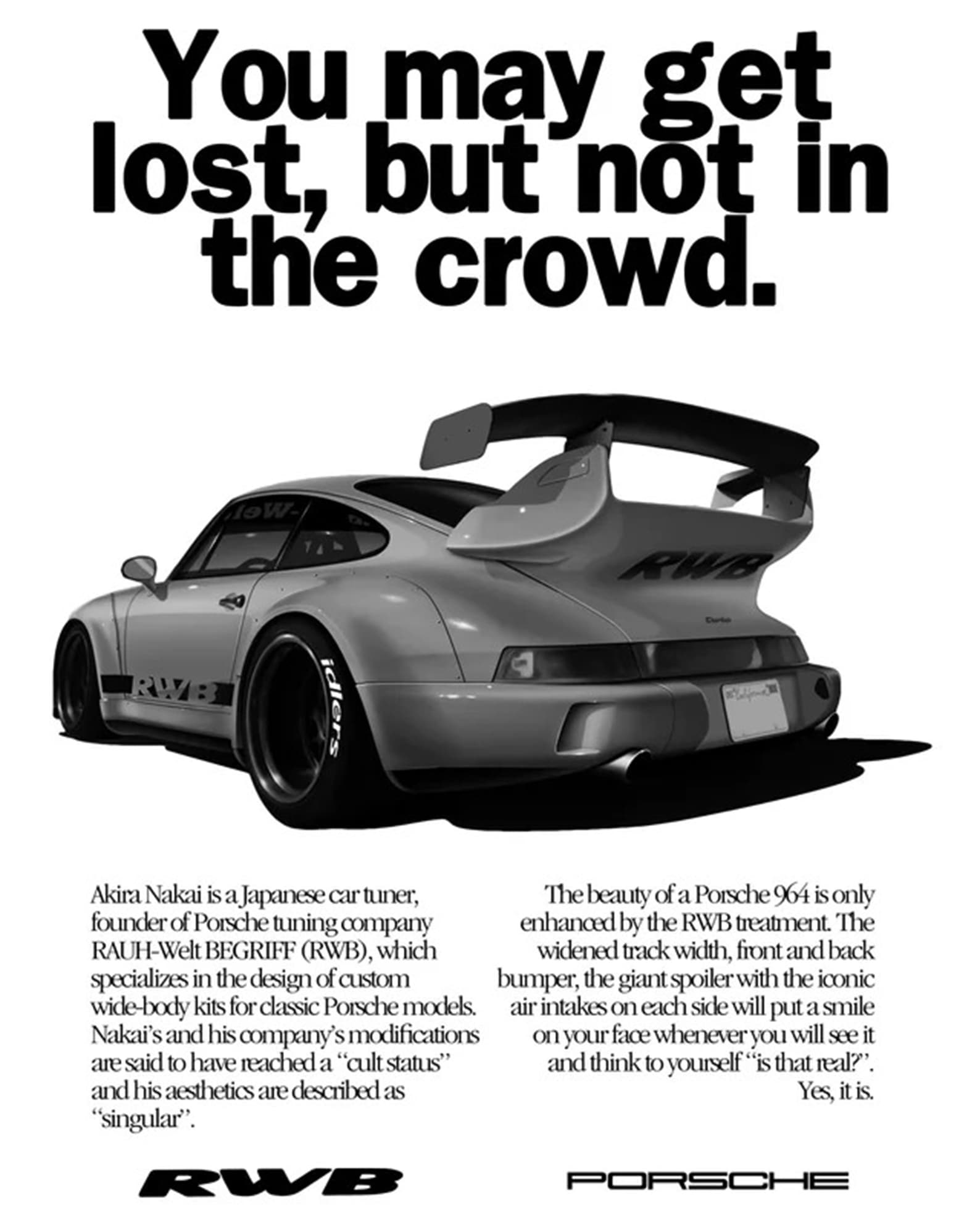 Porsche 911 "fast Airline Food" Poster 8"x10" Print Sports Car Vintage ...