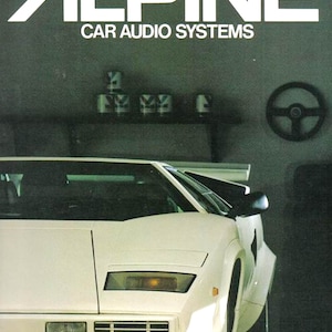 White Lamborghini Countach Alpine Radio CD Changer Car Audio Systems ...