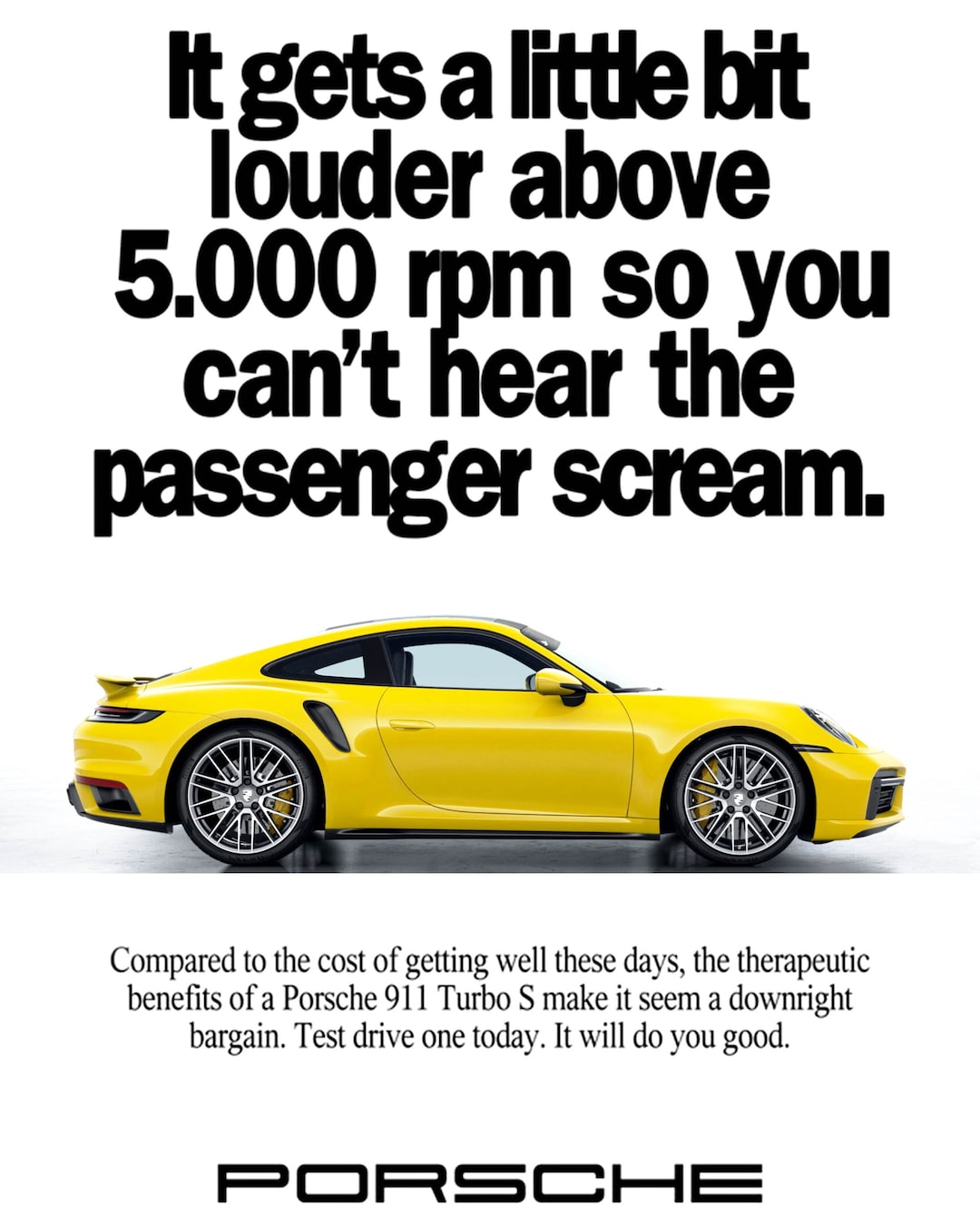 Porsche 911 Turbo S "louder RPM Scream" Poster 8"x10" Print Sports Car ...