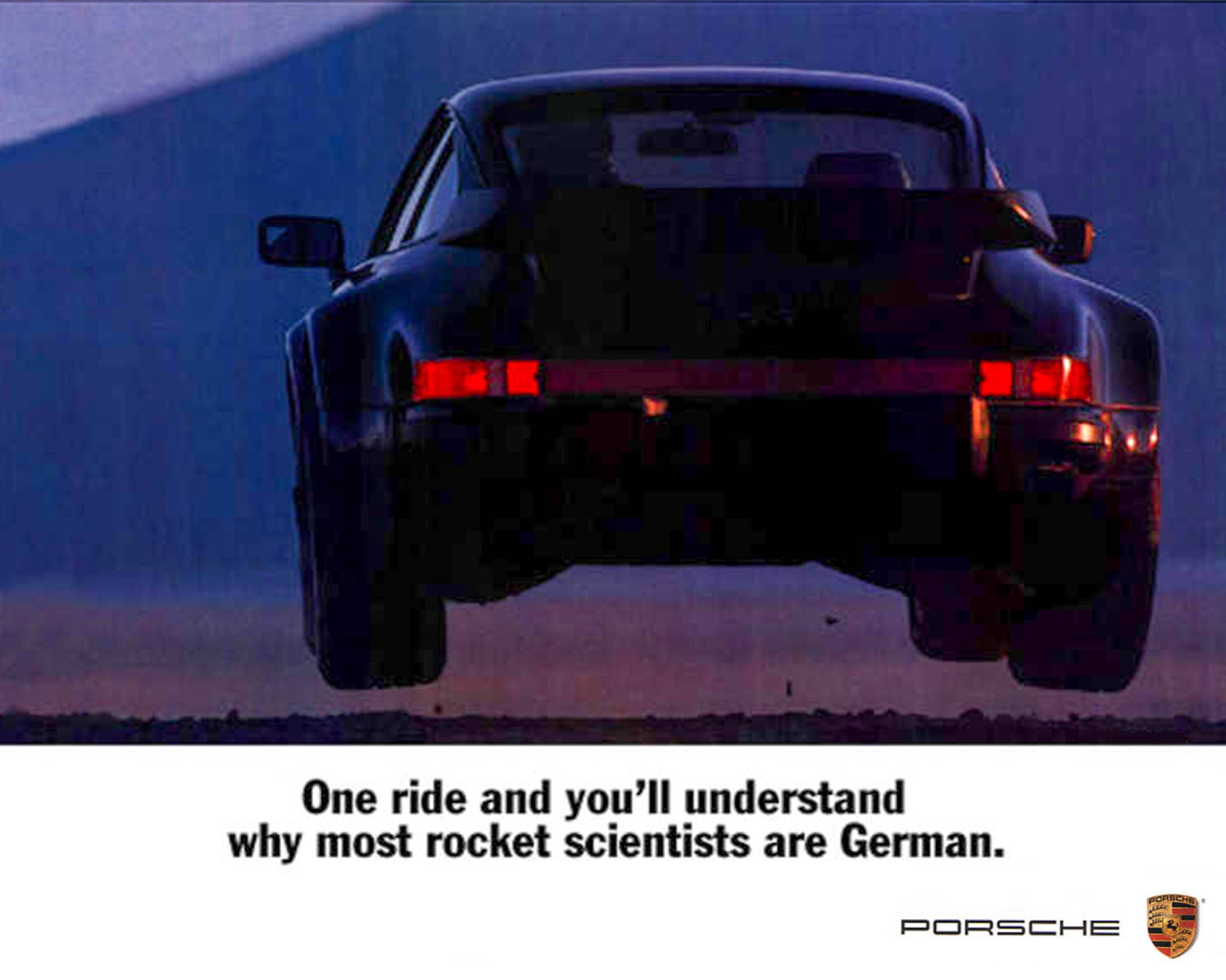 Porsche 911 Turbo Rocket Scientist German Poster 8"x10" Sports Car ...