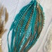 Turquoise & Brown Boho DE Dreads – Textured Synthetic Dread Extensions ...