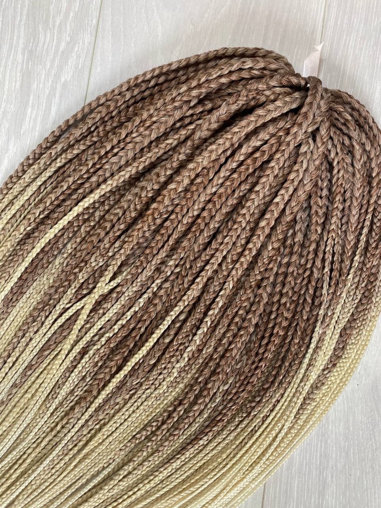 Natural Look Synthetic Dreads and Braids Double Ended, Mix of Decorated ...
