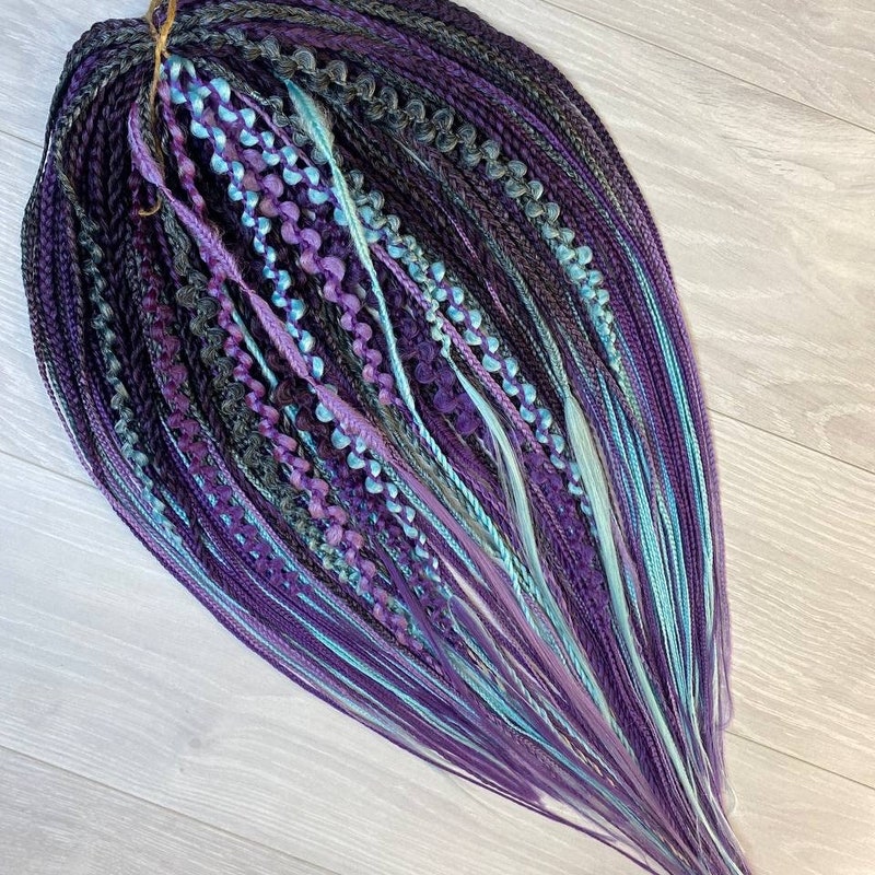 Turquoise Braided Extension - Etsy