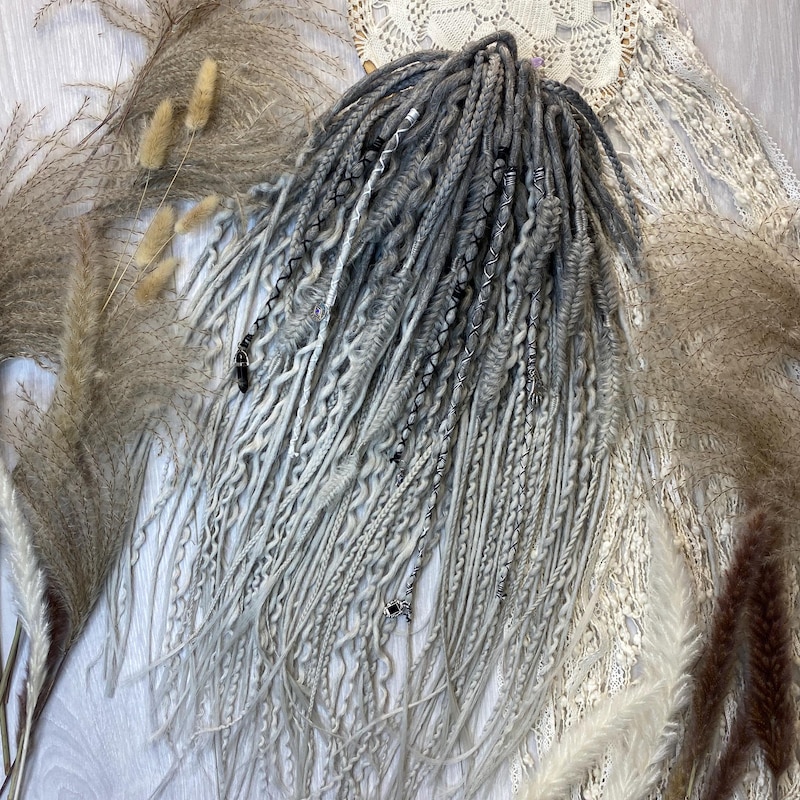 Grey Dreadlock Extensions - Etsy