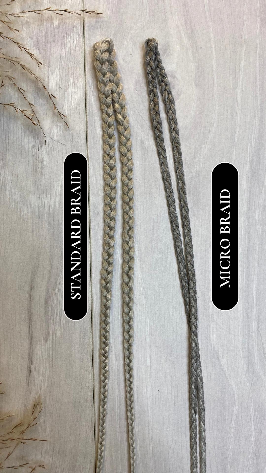 Ash Gray Micro Braids: Boho Silver Synthetic Hair Extensions - Etsy