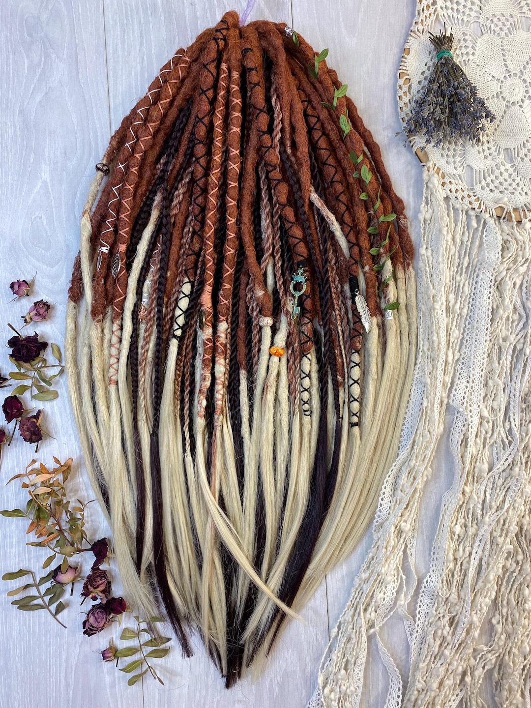 Ginger Dreadlocks, Orange Dreads, Auburn Synthetic Extensions, Copper ...