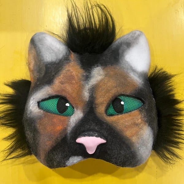 Calico Cat Therian Mask - Etsy