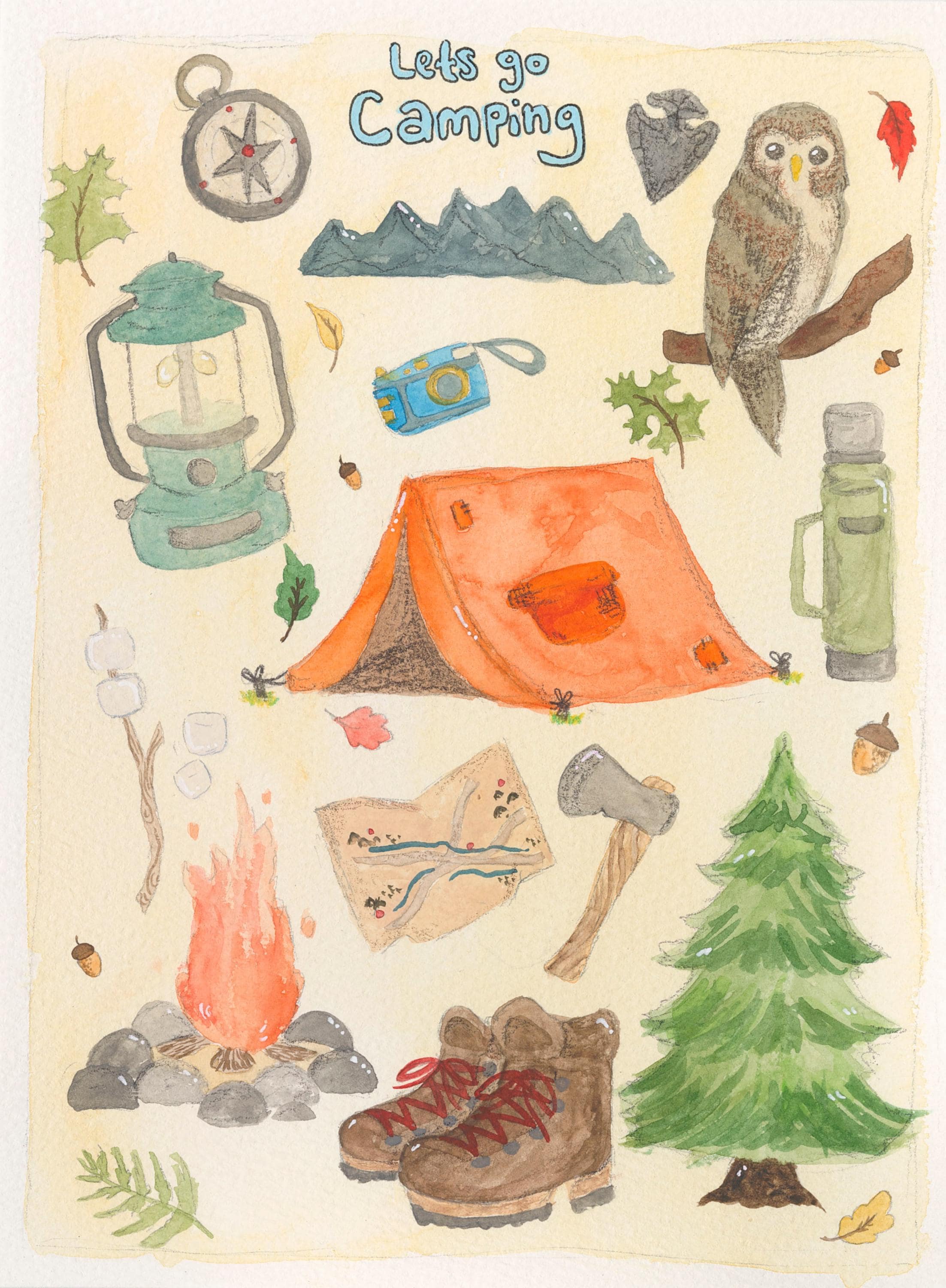 Lets Go Camping - Etsy