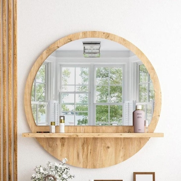 Mirror With Shelf - Etsy