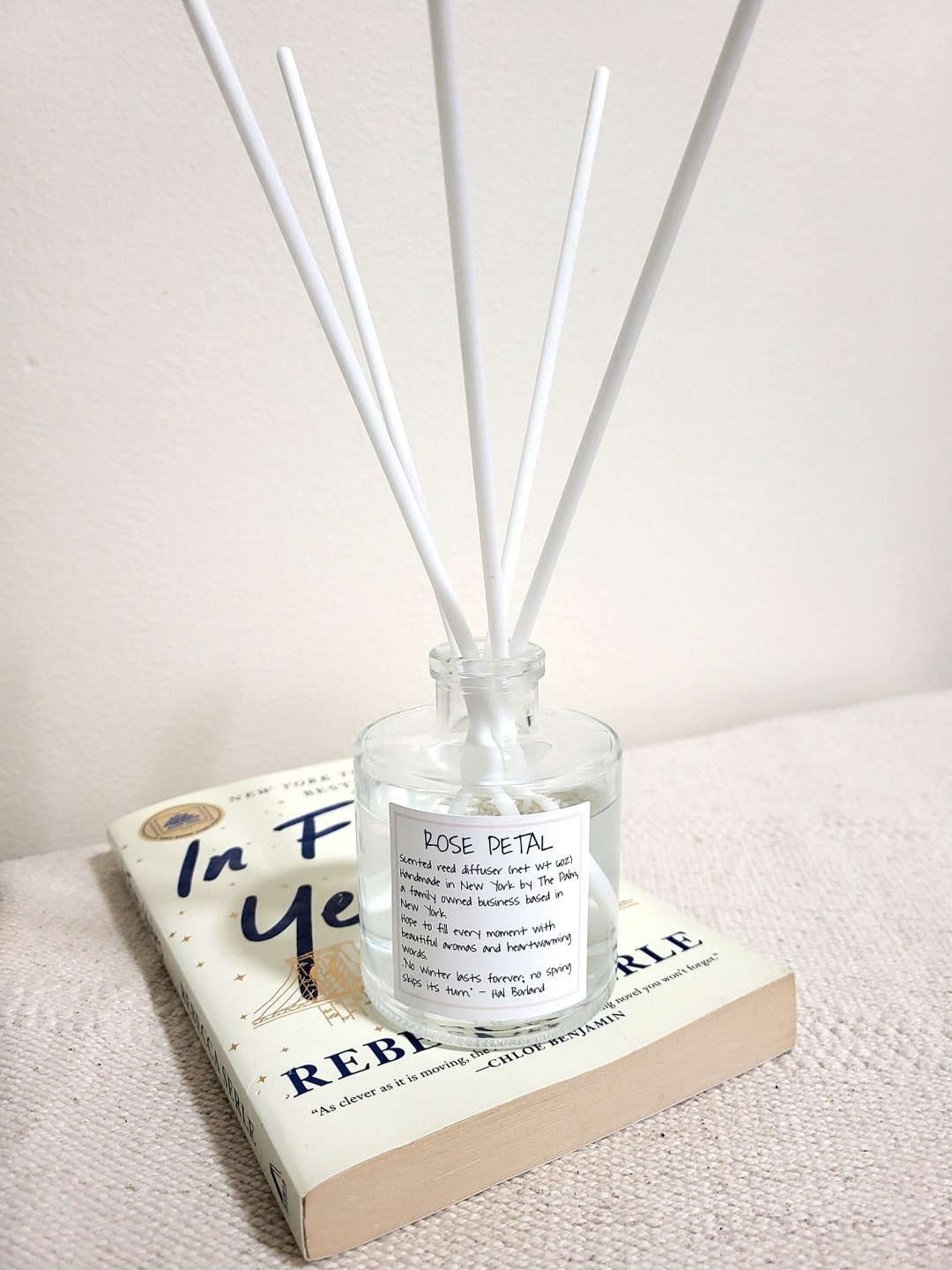 Rose Petals Scented Reed Diffuser /spring Scents /home Fragrances /reed ...