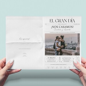 Wedding Invitations, Newspaper Invitation, Newspaper, Daily Invitation ...