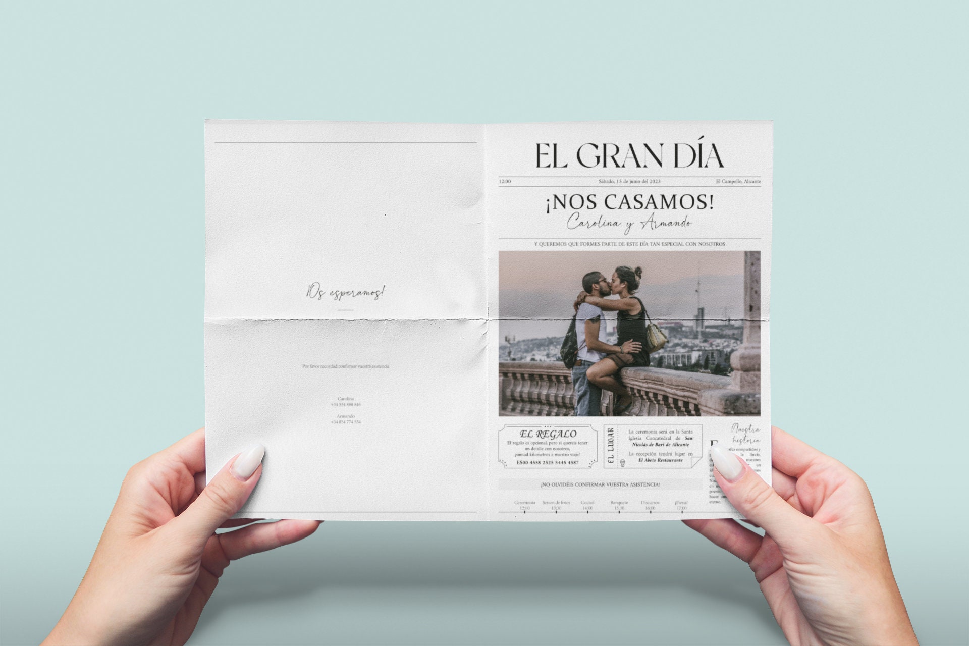 Wedding Invitations, Newspaper Invitation, Newspaper, Daily Invitation ...
