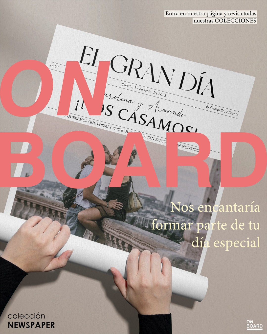 Wedding Invitations, Newspaper Invitation, Newspaper, Daily Invitation ...