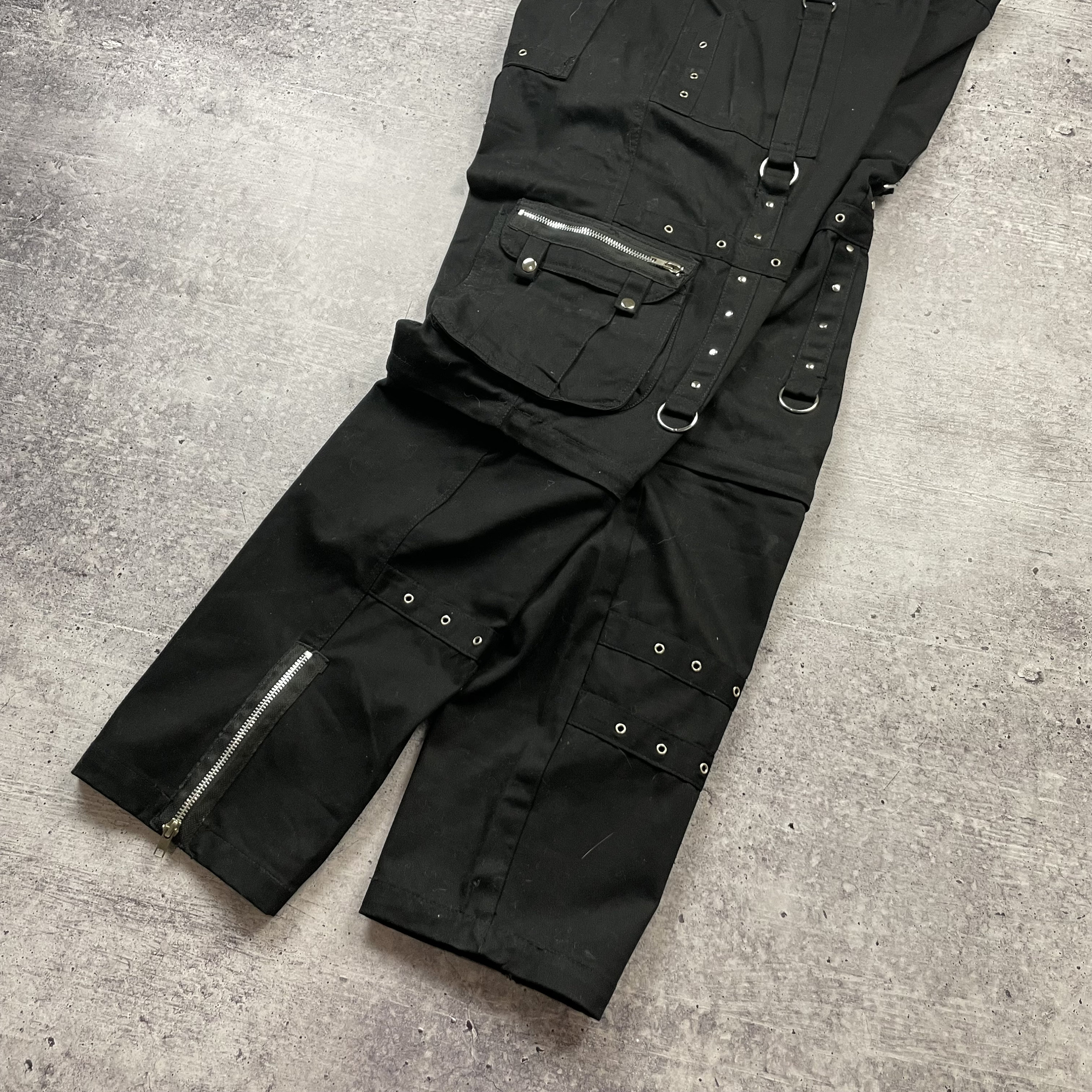 Japanese Brand Dead Threads Bondages Punk Trousers Pants Black Ankle ...