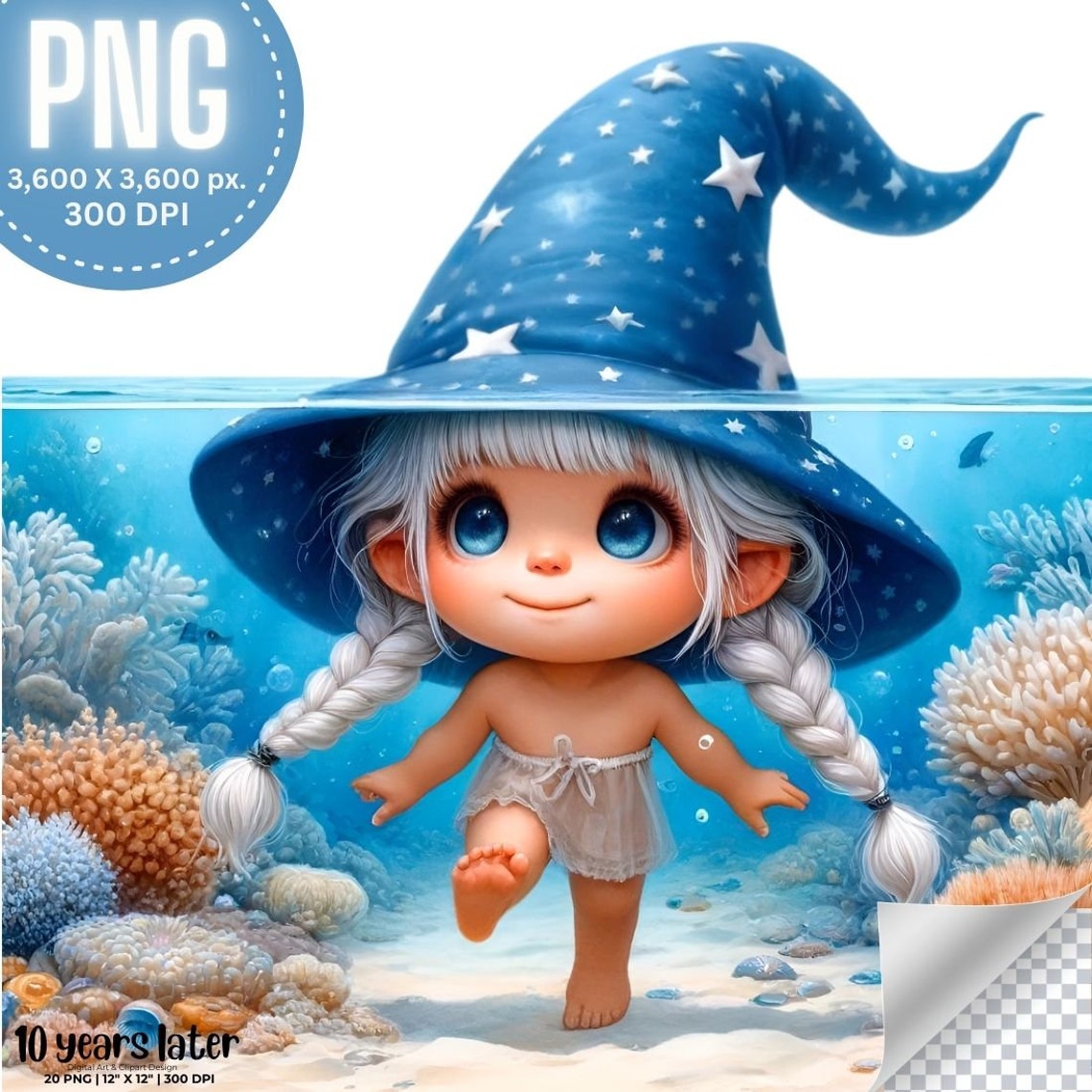 Beach Girl Gnome High Quality Clip Arts 20 Pngs Cute Female Gnome Clip ...
