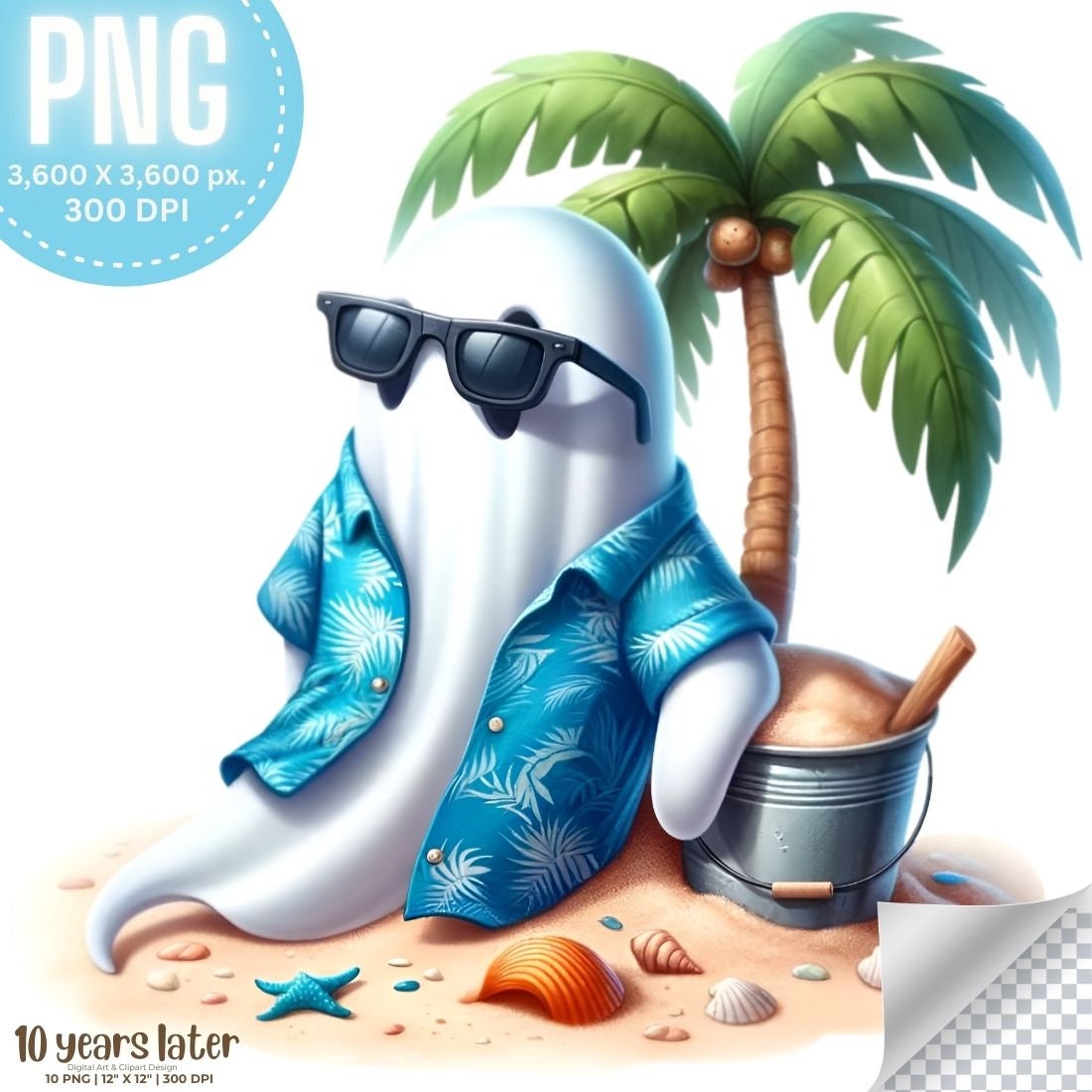 Ghost at the Beach High Quality 10 PNG Beach Ghost, Summer Ghost ...