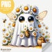 Boo Bee! Watercolor Honey Bee Ghost High Quality Clipart 13 PNG, Cute ...