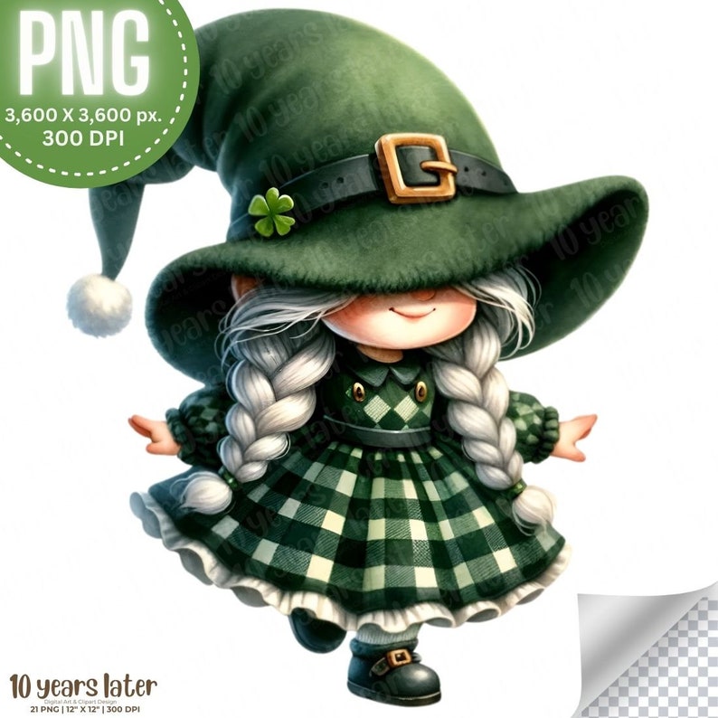 St.patrick Girl Gnome on High Quality 21 Clipart St.patrick Gnome PNG ...