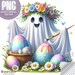 Easter Ghost Hight Quality Clipart 15 PNG | Cute Ghost Easter Eggs ...