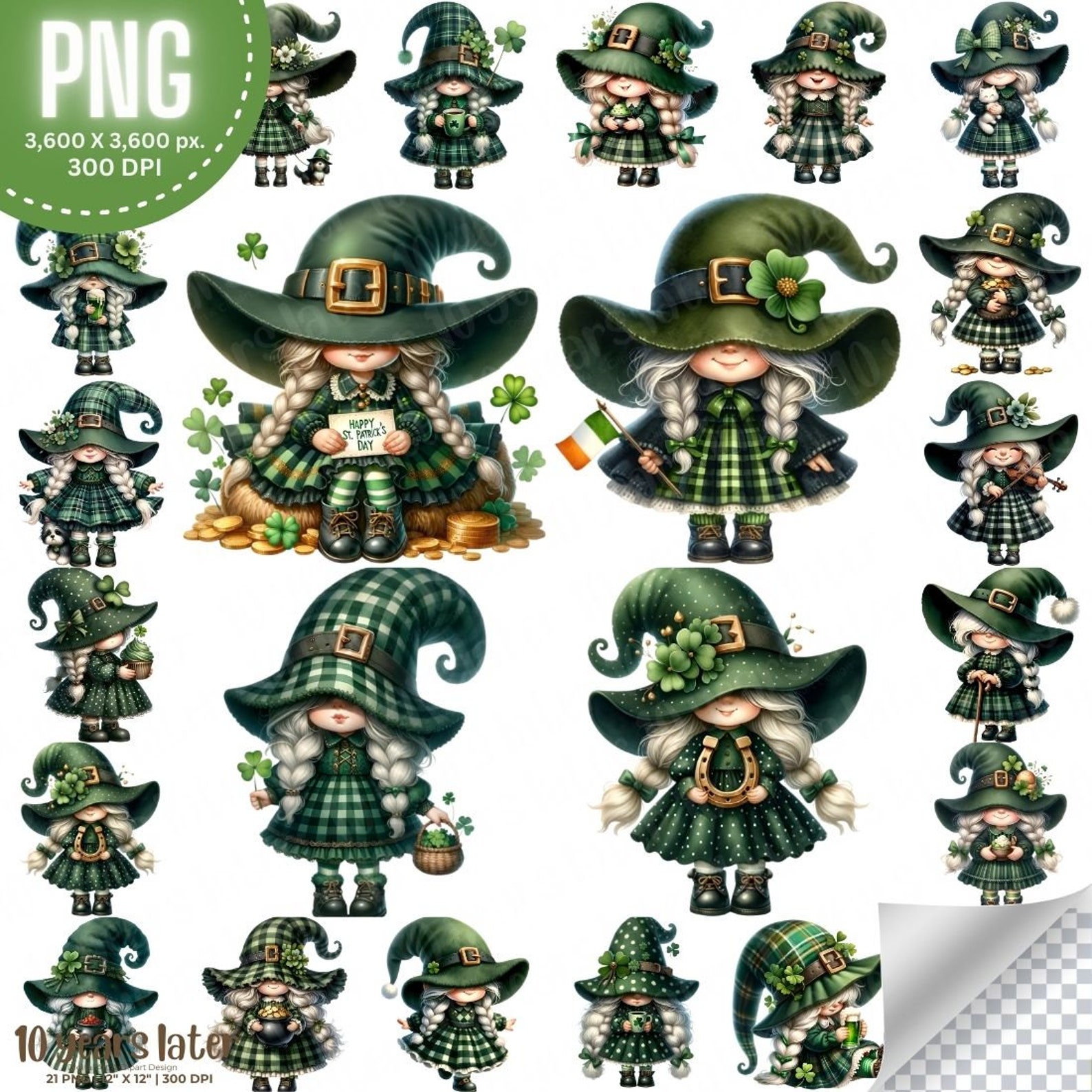 St.patrick Girl Gnome on High Quality 21 Clipart St.patrick Gnome PNG ...