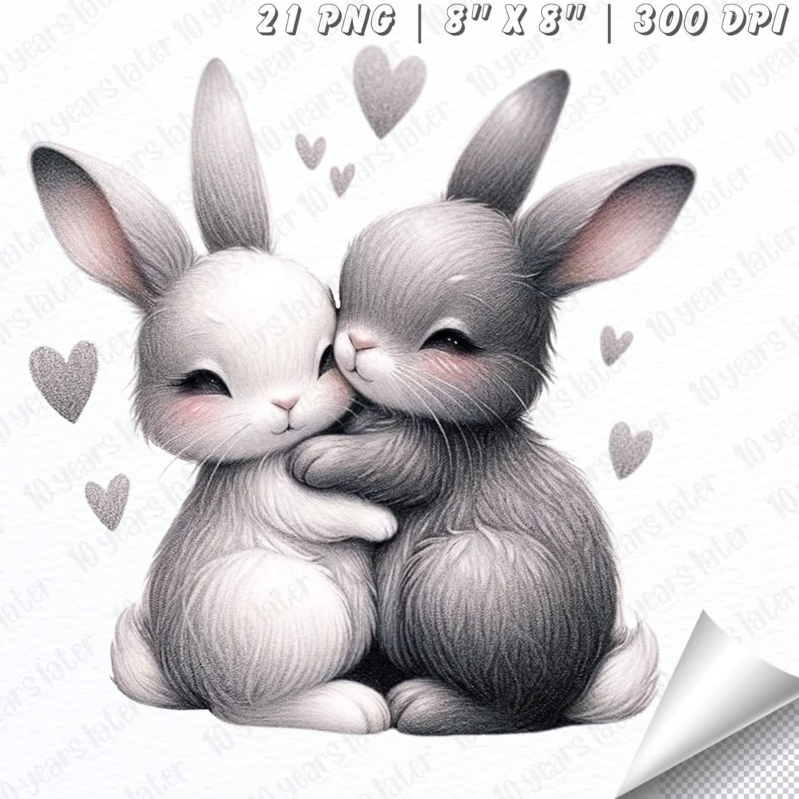 21 Animal Hug Clipart | Cute Couples Animal PNG, BFF, Friends ...