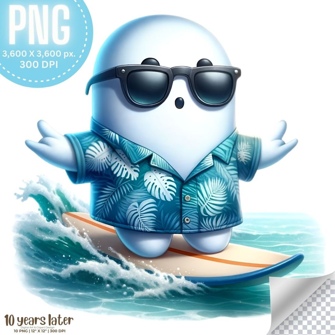 Ghost at the Beach High Quality 10 PNG Beach Ghost, Summer Ghost ...