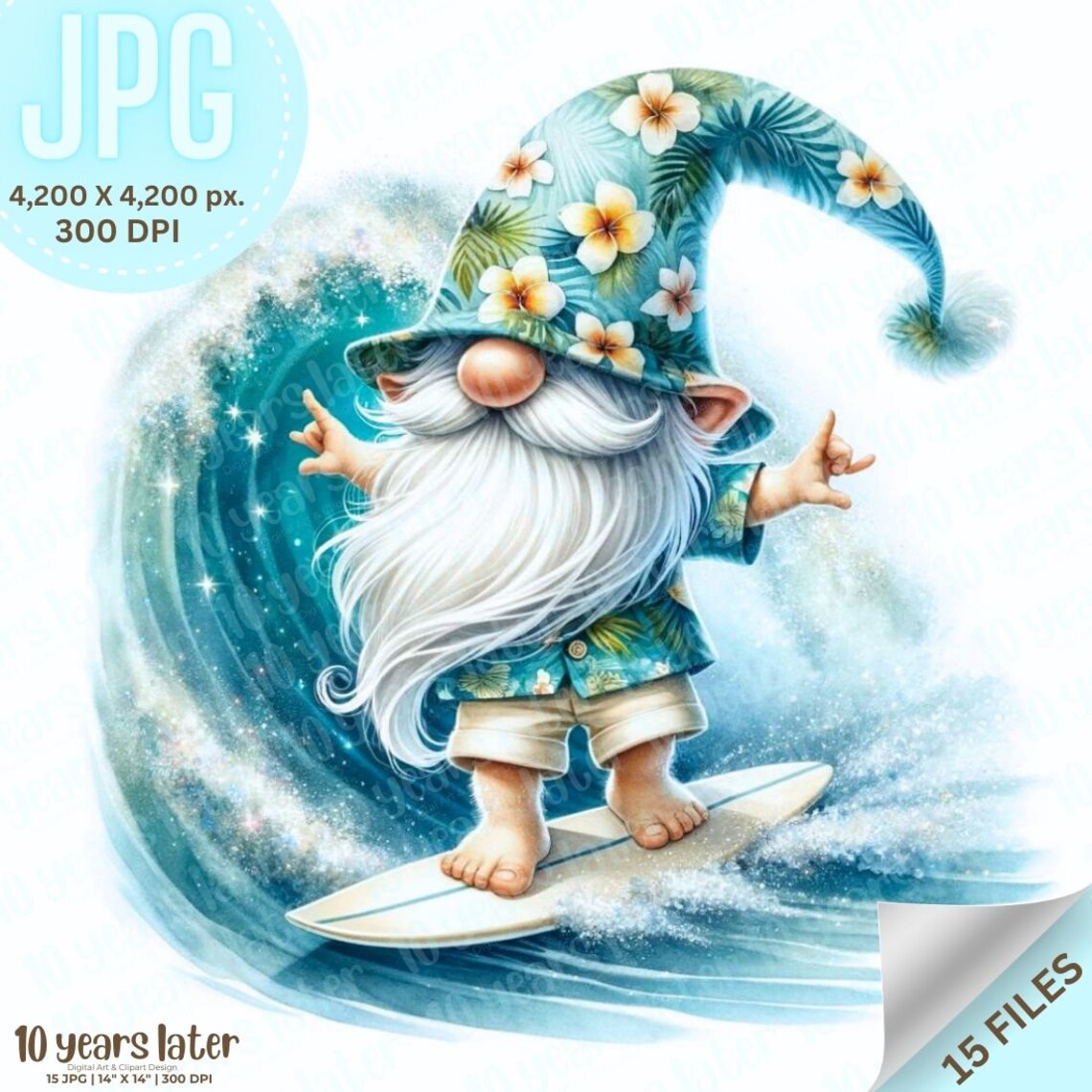 Gnome on the Beach JPG Beach Gnome, Summer Gnome, Gnome on Vacation ...