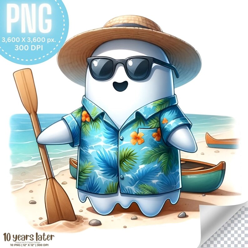 Ghost at the Beach High Quality 10 PNG Beach Ghost, Summer Ghost ...