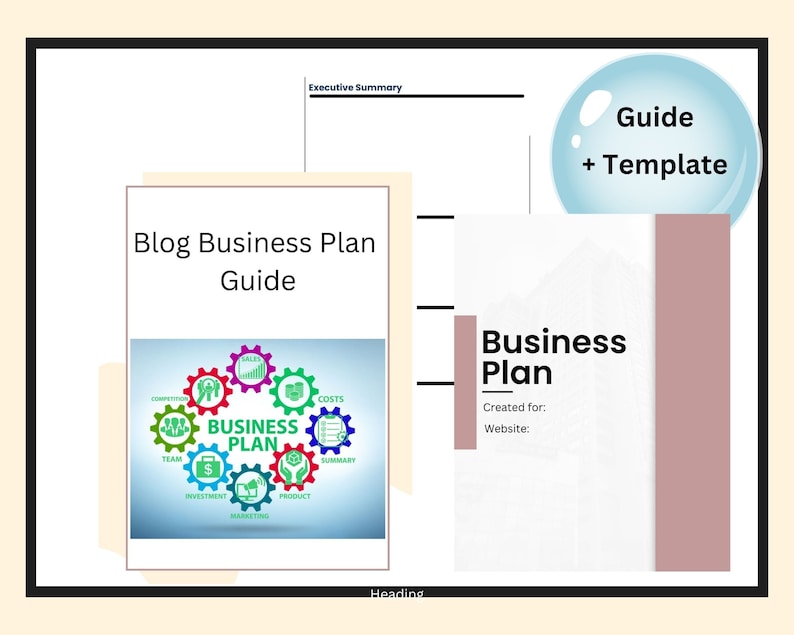 Blog Business Plan Template Guide, Create a Blog, Blog Plan, Beginners ...