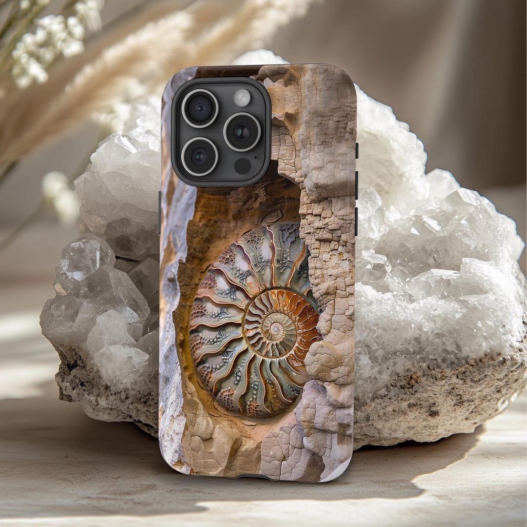 Ammonite Fossil Phone Case, Jurassic Phone Case, Nautilus Phone Case - Etsy