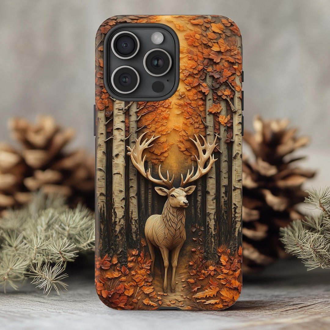 Deer Autumn Hunters Phone Case, Wildlife Stag Cover. - Etsy