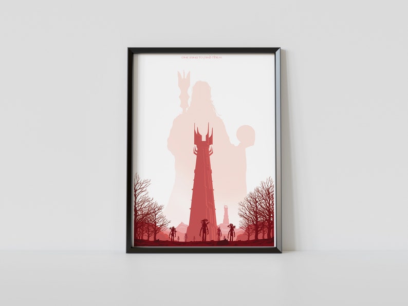 A4 Lord of the Rings: the Two Towers Minimal Poster LOTR Posters Wall ...
