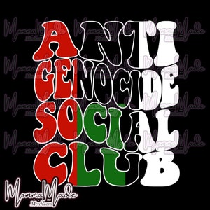 Anti Genocide Social Club 300DPI PNG for All Printing. Sublimations ...