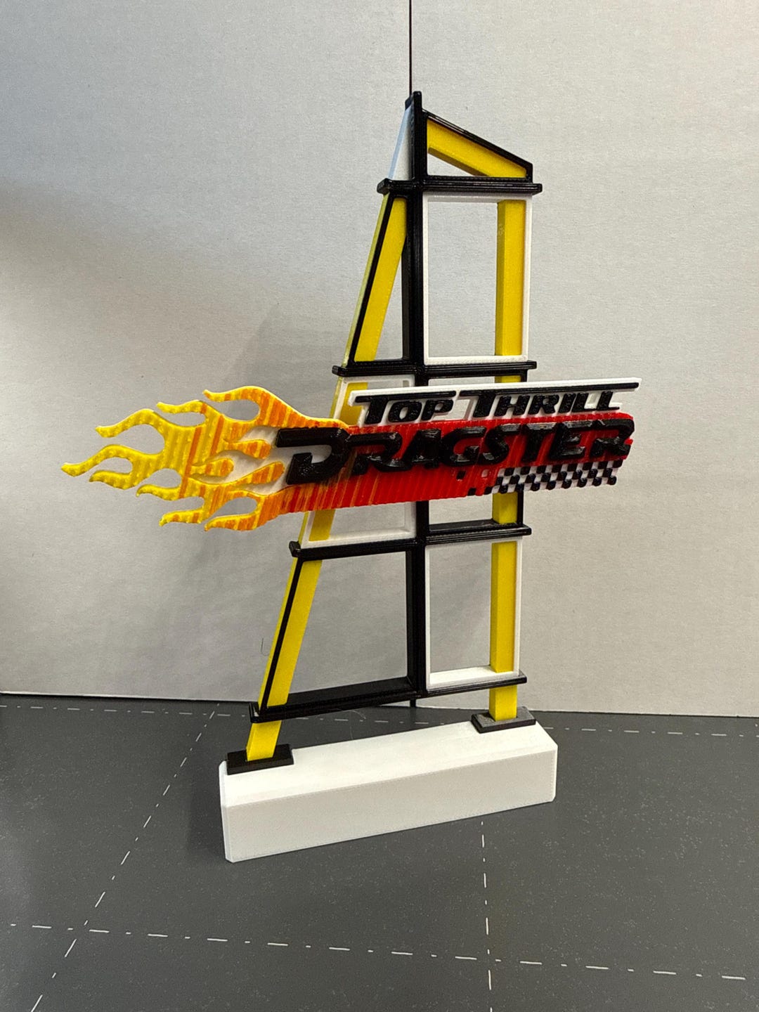 Top Thrill Dragster Entrance Sign Art Desk Model - Etsy