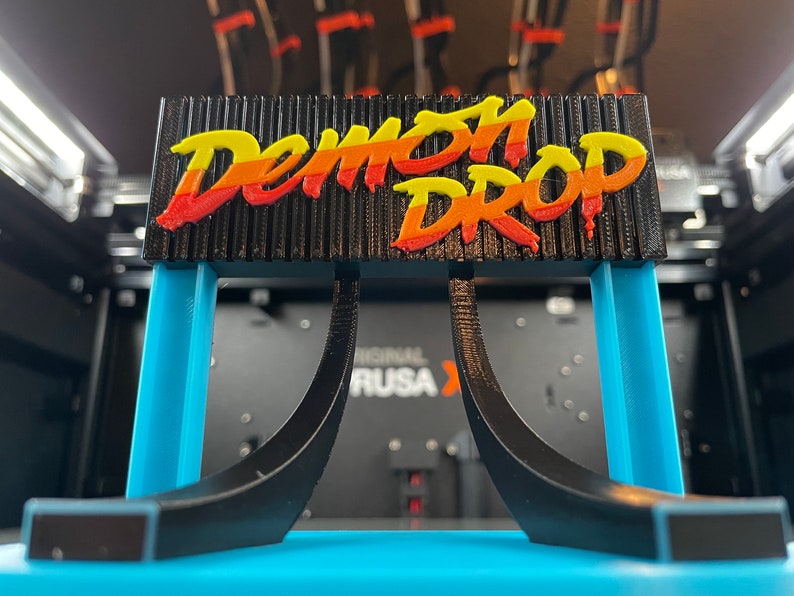 Demon Drop Ride Sign Inspired Fan Art Desk Model - Etsy