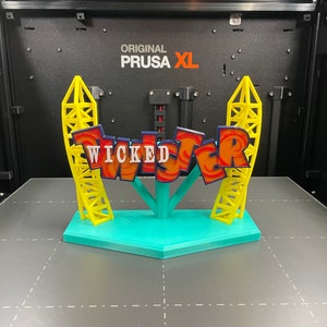 Wicked Twister Roller Coaster Fan Art Desk Model - Etsy