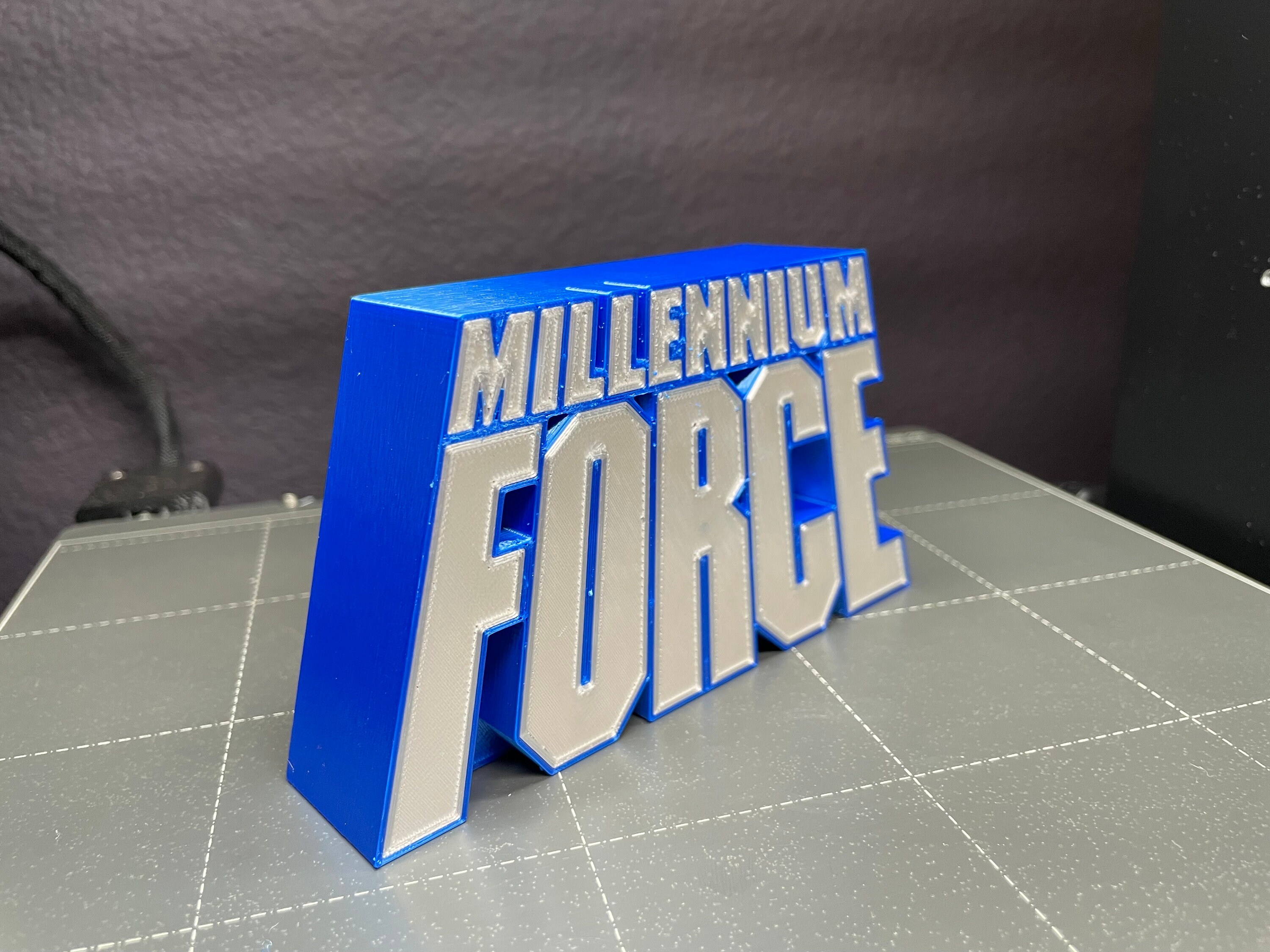 Millennium Force Entrance Sign Art Desk Model - Etsy