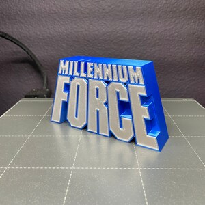 Millennium Force Entrance Sign Art Desk Model - Etsy