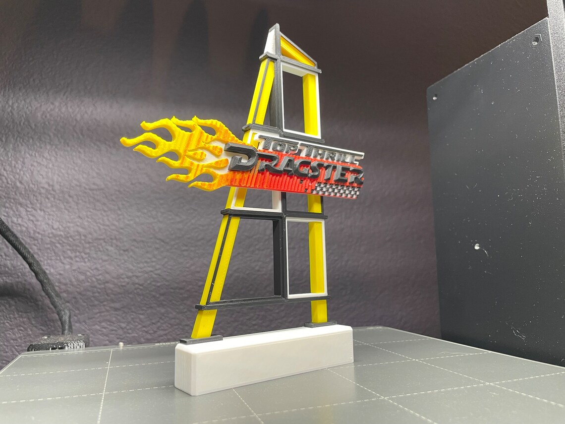 Top Thrill Dragster Entrance Sign Art Desk Model - Etsy