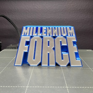 Millennium Force Entrance Sign Art Desk Model - Etsy