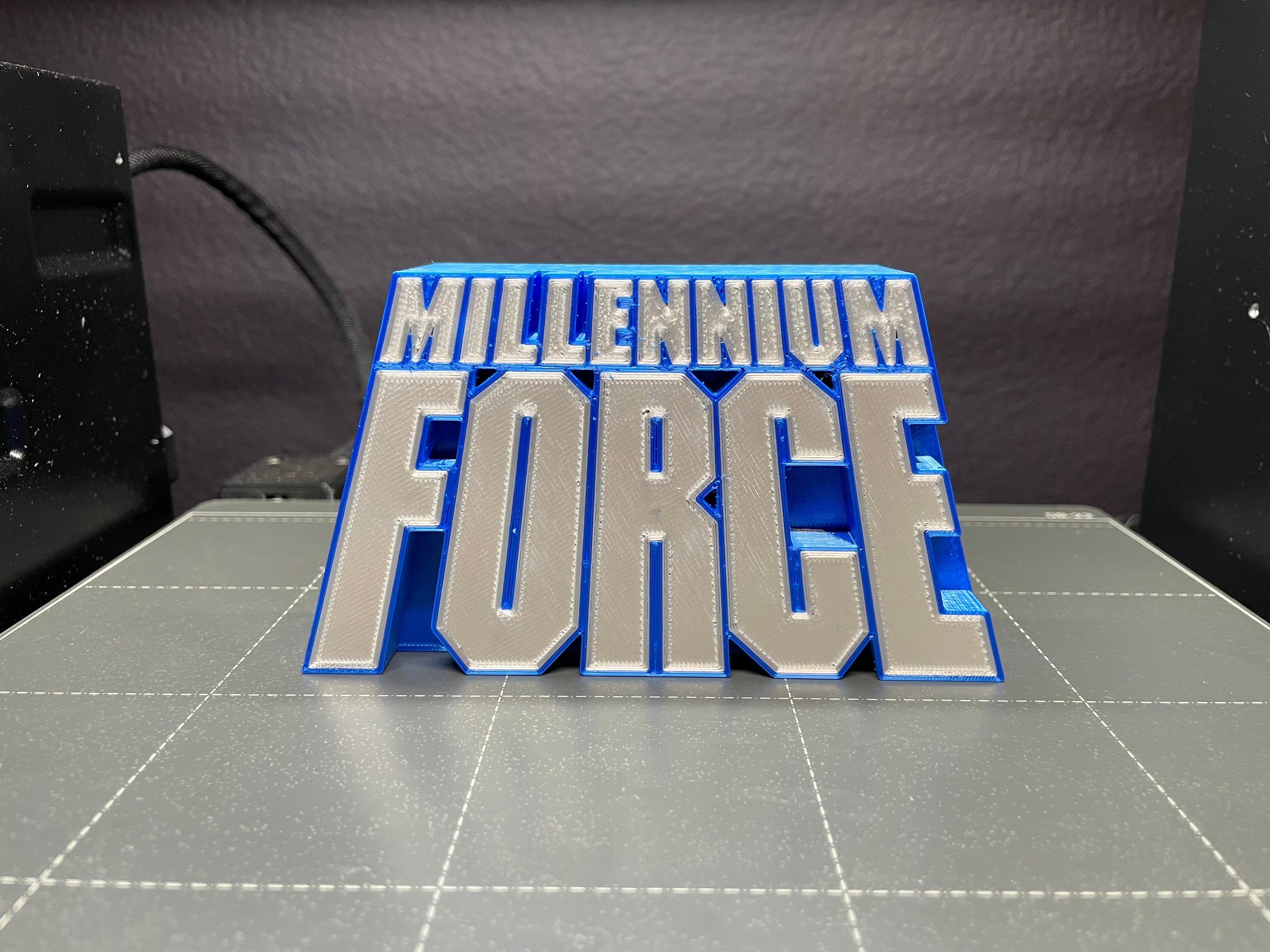 Millennium Force Entrance Sign Art Desk Model - Etsy