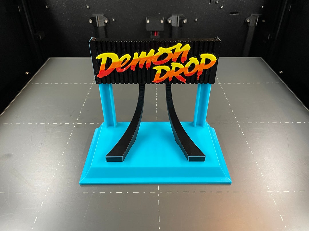 Demon Drop Ride Sign Inspired Fan Art Desk Model - Etsy