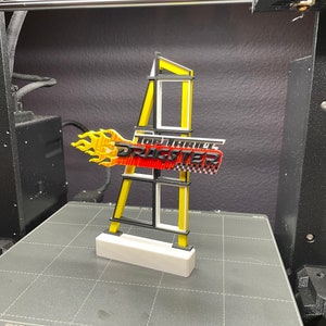Top Thrill Dragster Entrance Sign Art Desk Model - Etsy