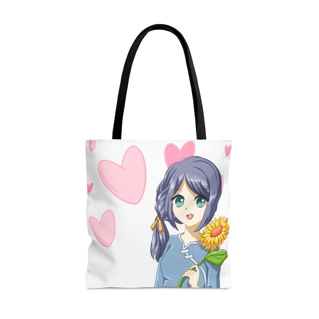 Anime Tote Bag, Japanese Cartoon, Cute Merch, Small Medium or Large ...