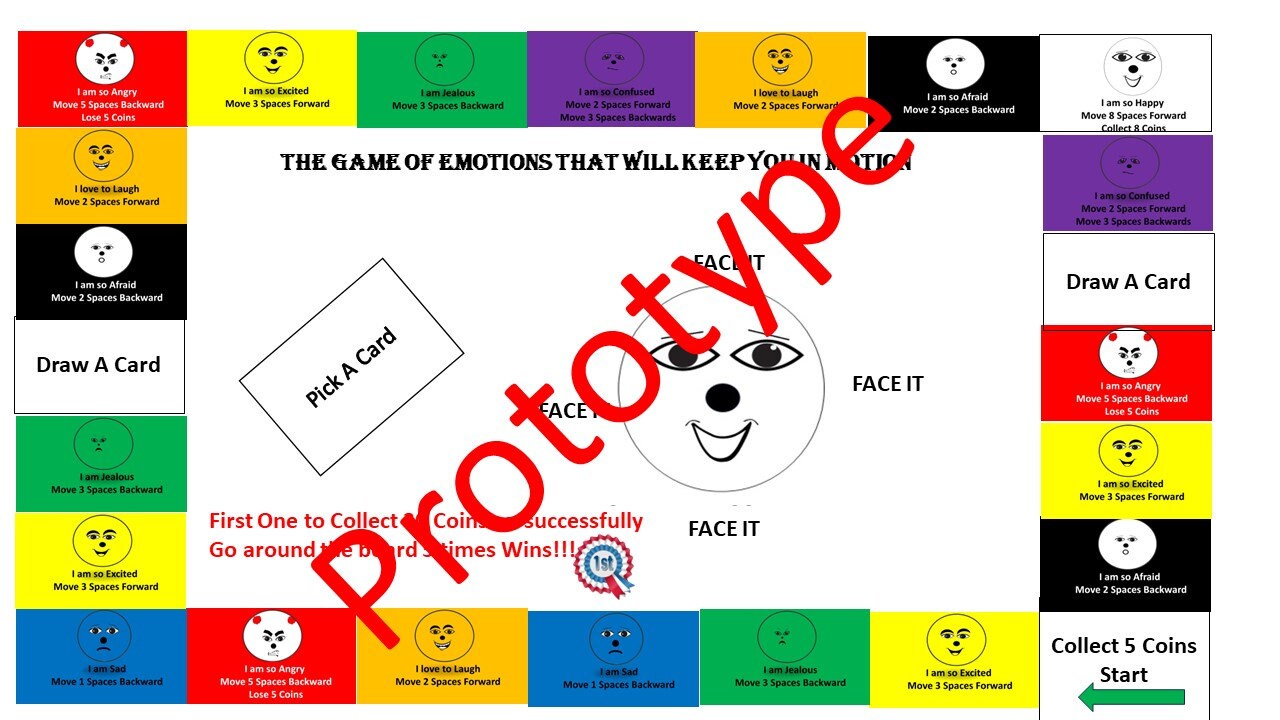 FACE It - Emotions Board Game - Etsy