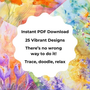 Spring Garden Reverse Coloring Book: Floral Art Therapy (PDF Download ...