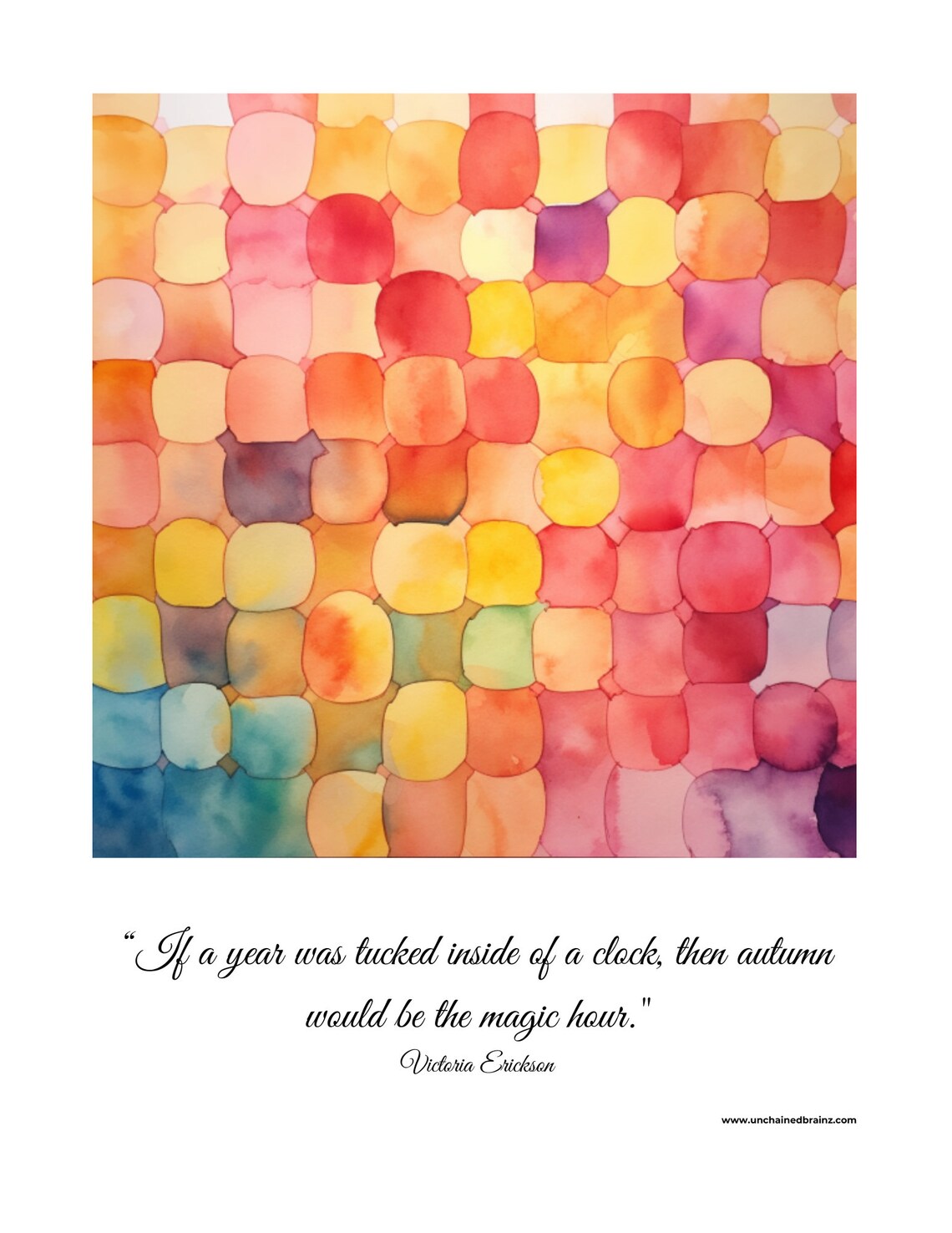 Fall Watercolor Reverse Coloring Pages: Relaxing Art Activity (PDF ...