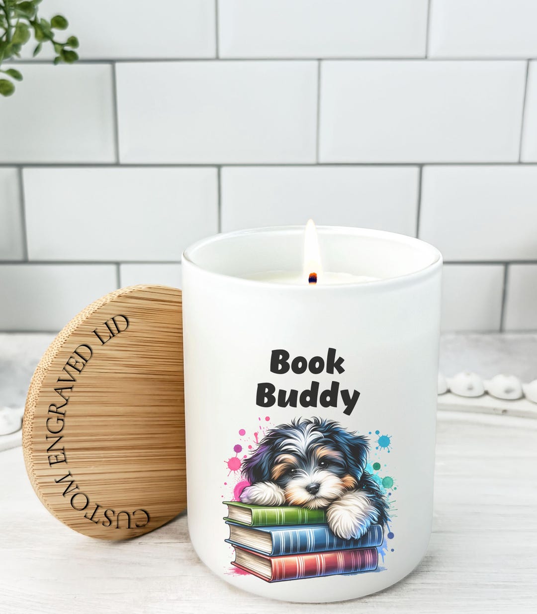 Book Lover Candle, Custom Book Stack Candle, Bookish Candle, Best ...