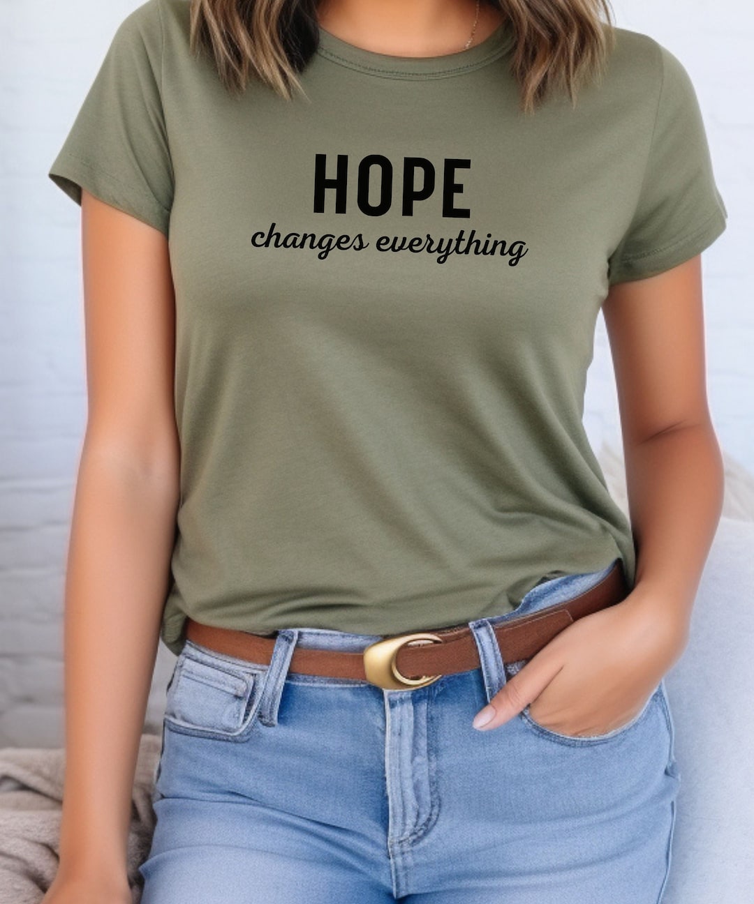 Hope Shirt, Positive Affirmations, Hope Changes Everything, Hope Shirt ...