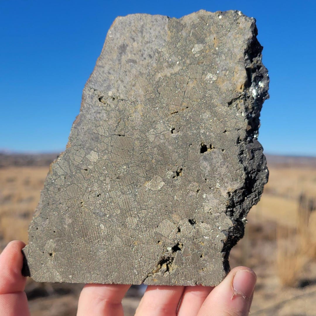 Amazing Massive Sulfide Pyrite Slab - Natural Pyrite Specimen From ...